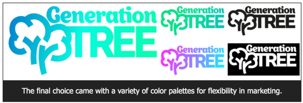 Nonprofit Branding for Generation Tree | Corporate Giving Connection